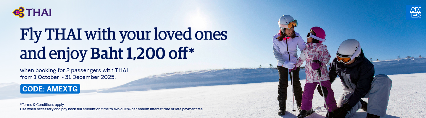 Co-Promotion with THAI Amex Platinum credit card