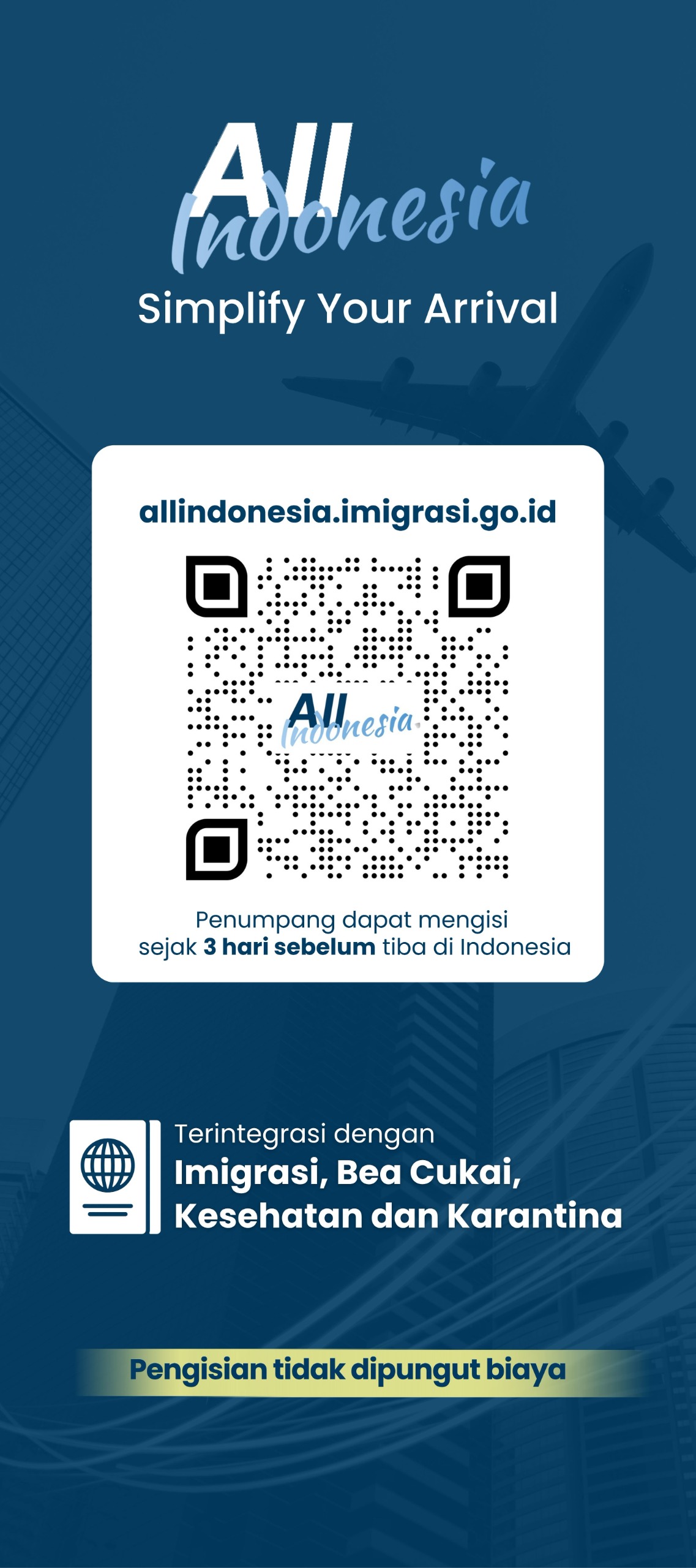 "All Indonesia" Declaration Form for International Flight Passengers